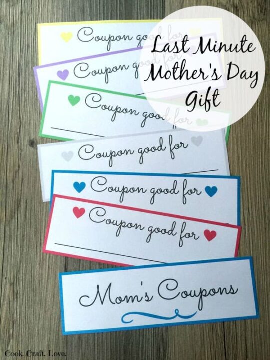 Last Minute Mother's Day Gift - Cook. Craft. Love.